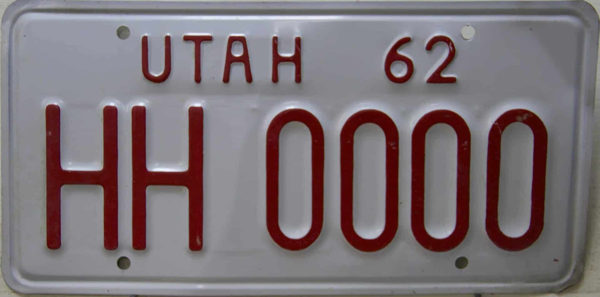 HH 0000 - Utah - 1962 | Great American Plates