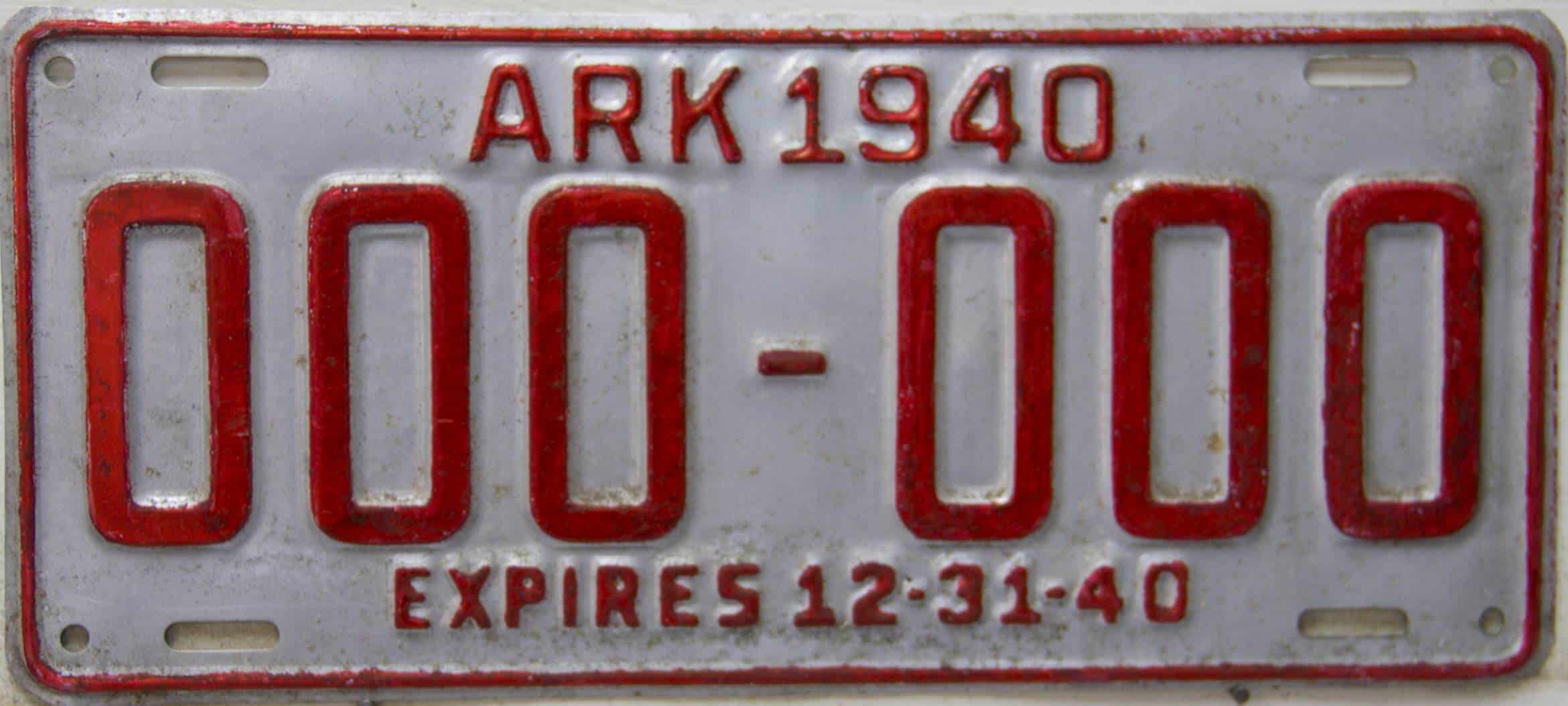 Arkansas Sample License Plates Collection | Great American Plates