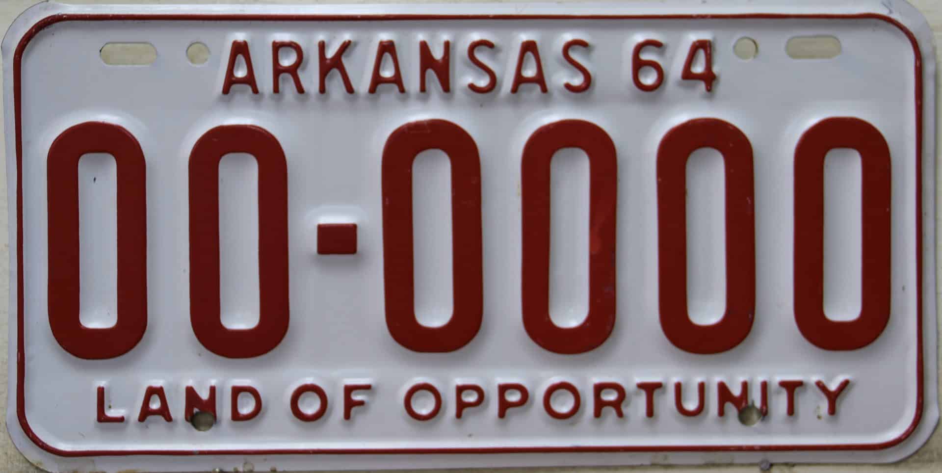 Arkansas Sample License Plates Collection | Great American Plates
