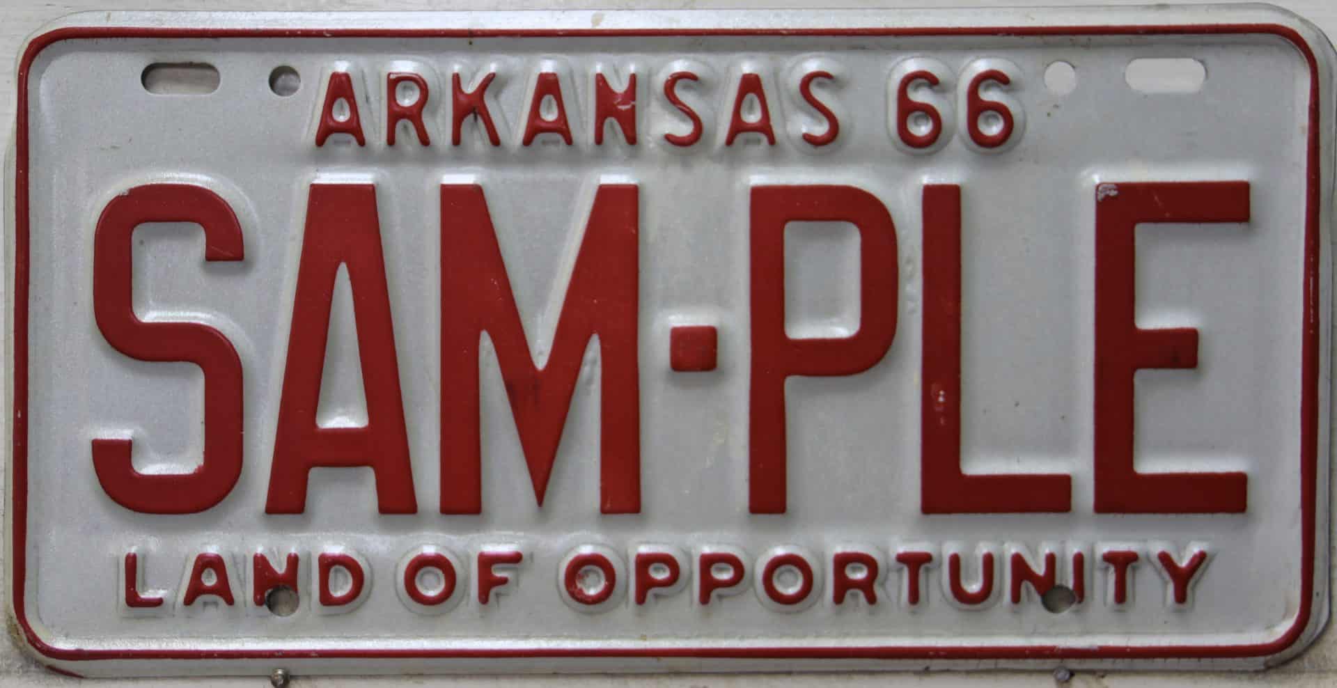 Arkansas Sample License Plates Collection | Great American Plates