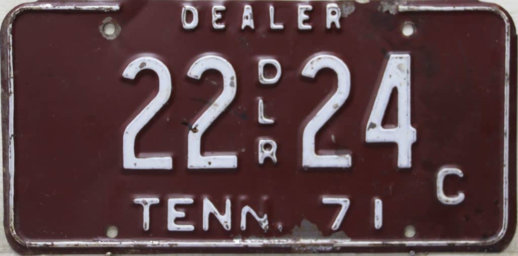 Tennessee Dealer 65 Plate Set | Great American Plates