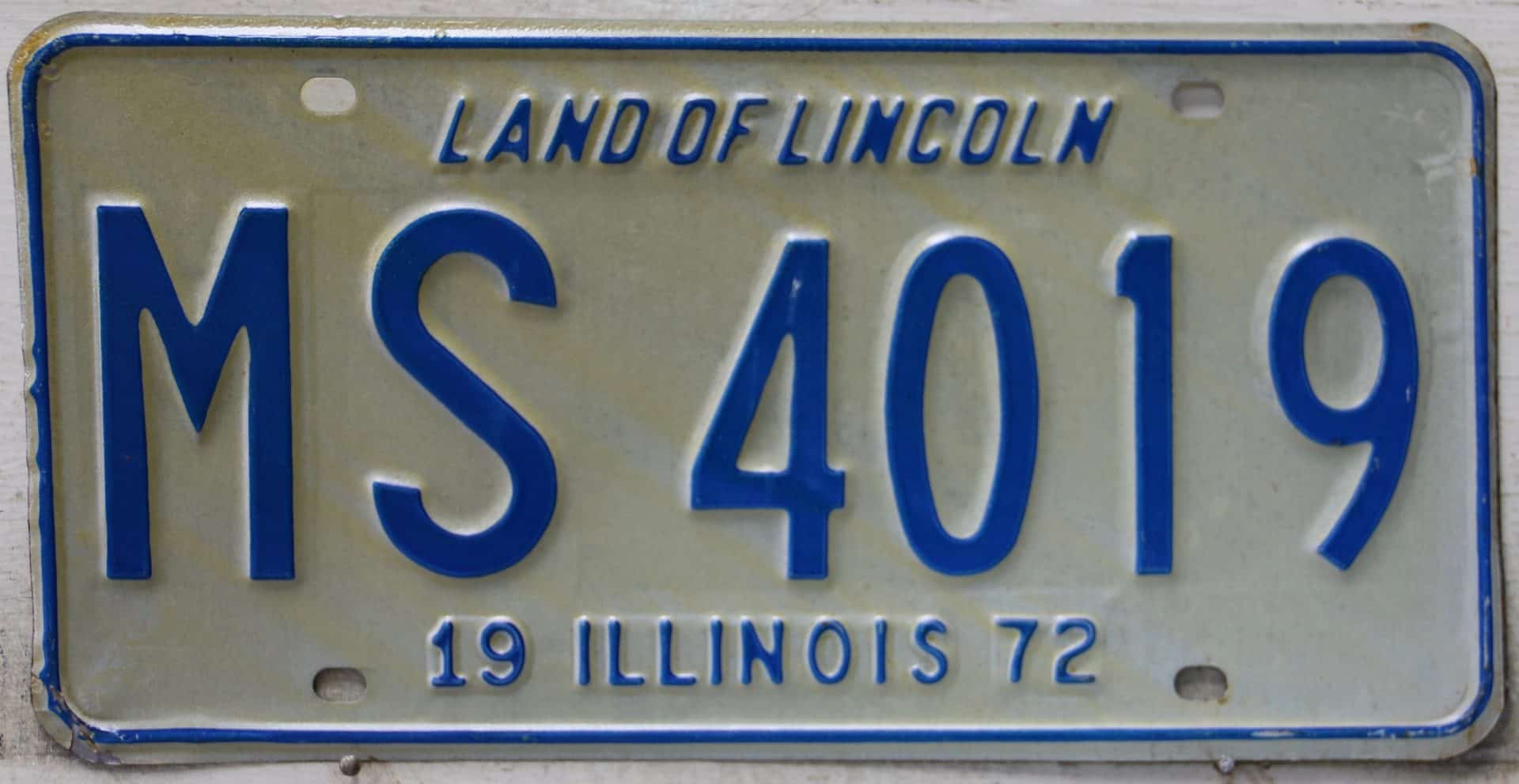 MS 4019 Pair - Illinois - 1972 | Great American Plates