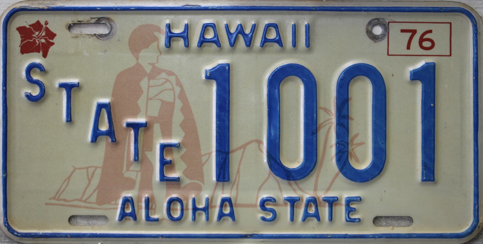 1001 - Hawaii - 1976 | Great American Plates