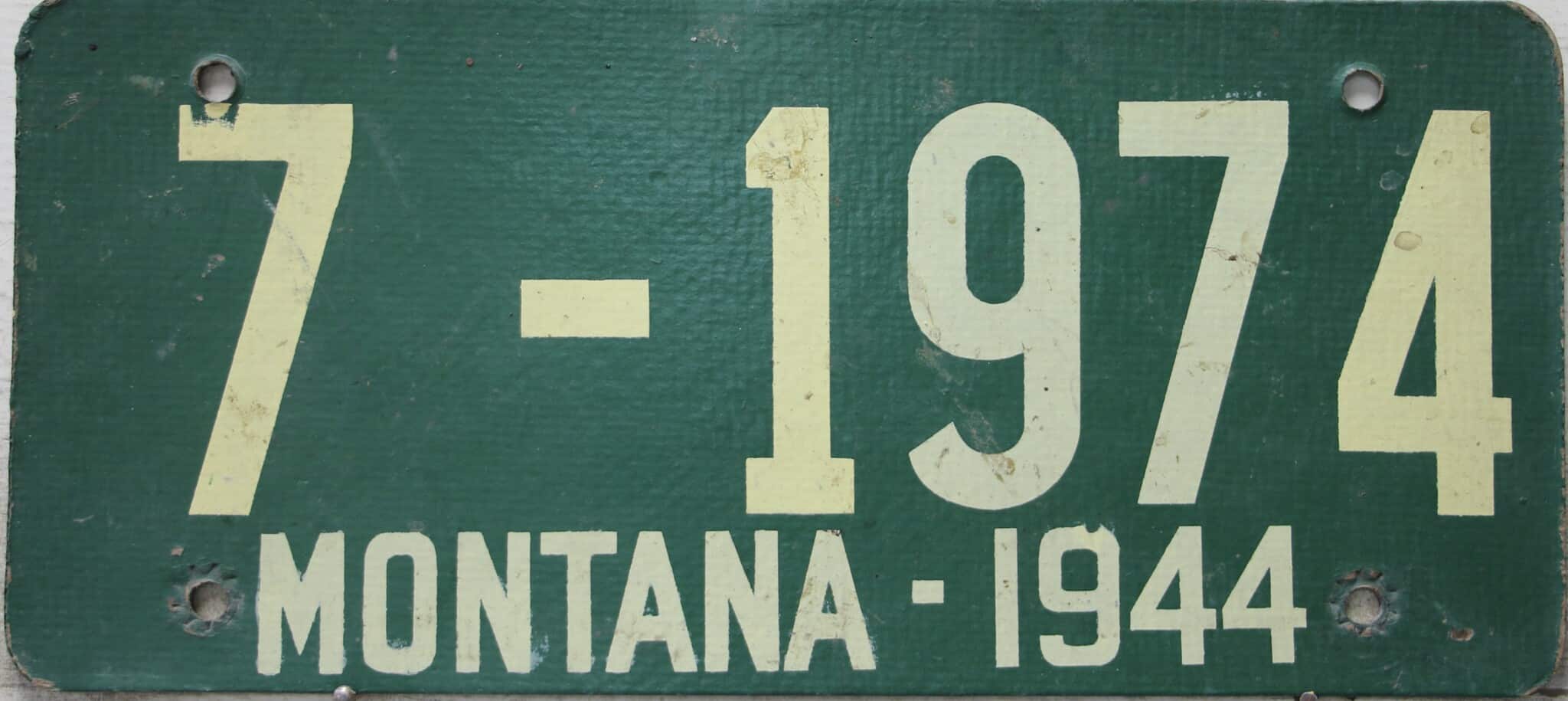 7 1974 - Montana - 1944 | Great American Plates