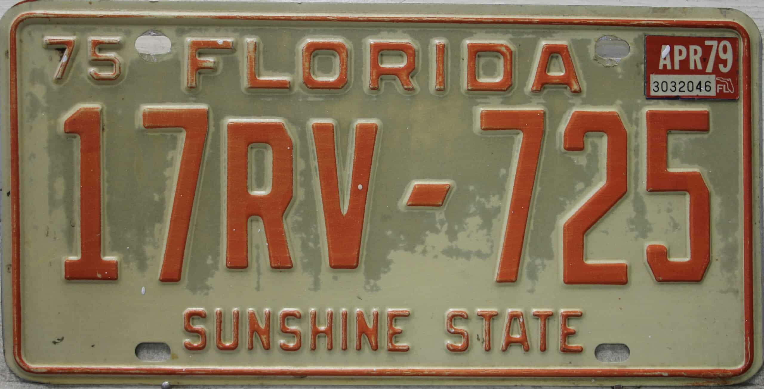 17RV 725 - Florida - 1979 | Great American Plates