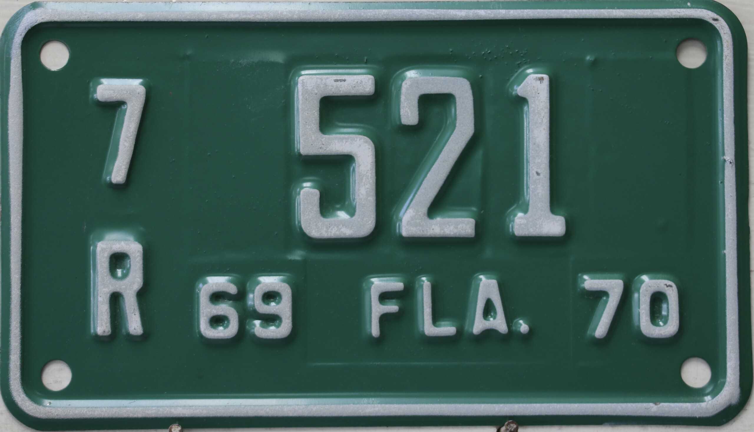 7R 521 - Florida - 1970 | Great American Plates