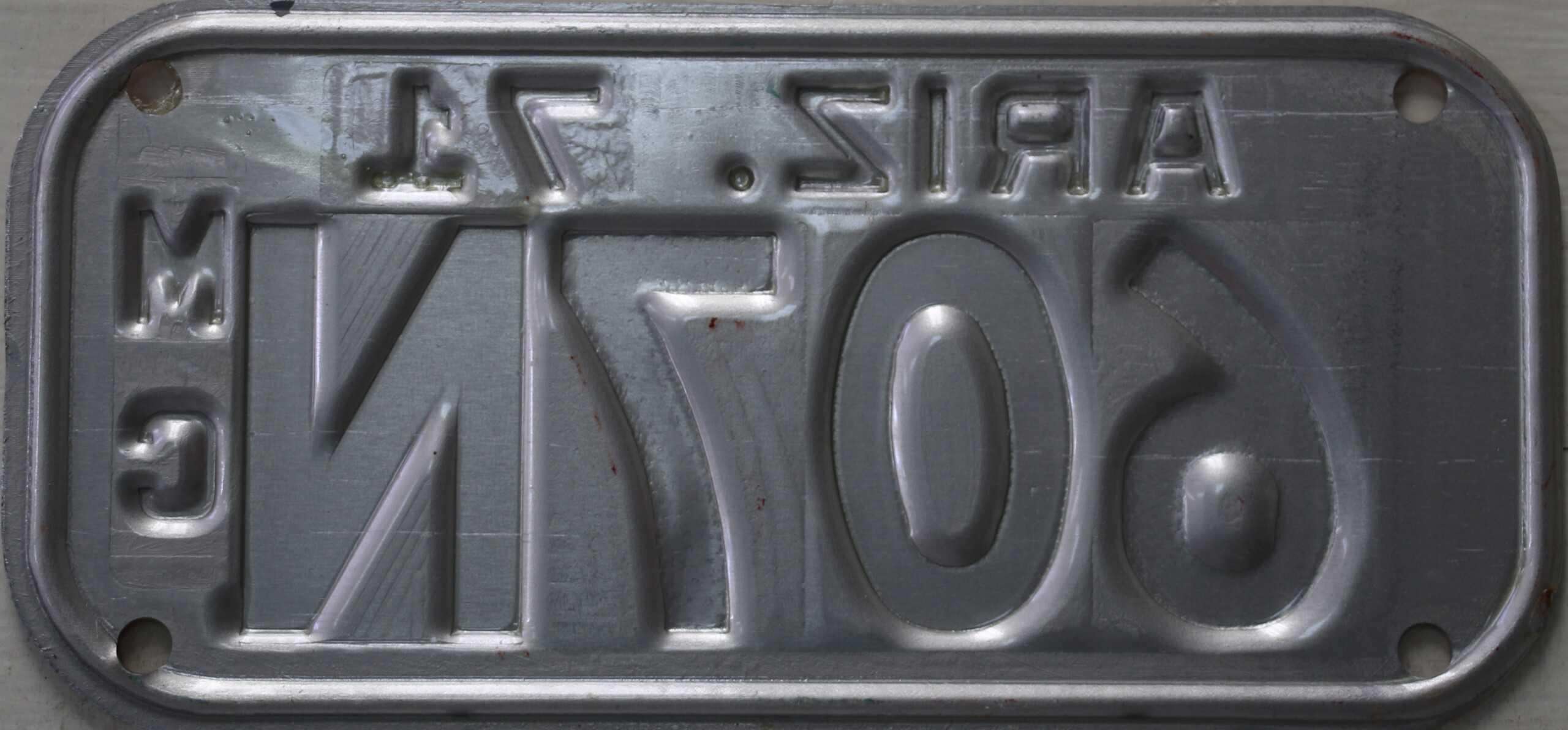 607N MC - Arizona - 1971 | Great American Plates
