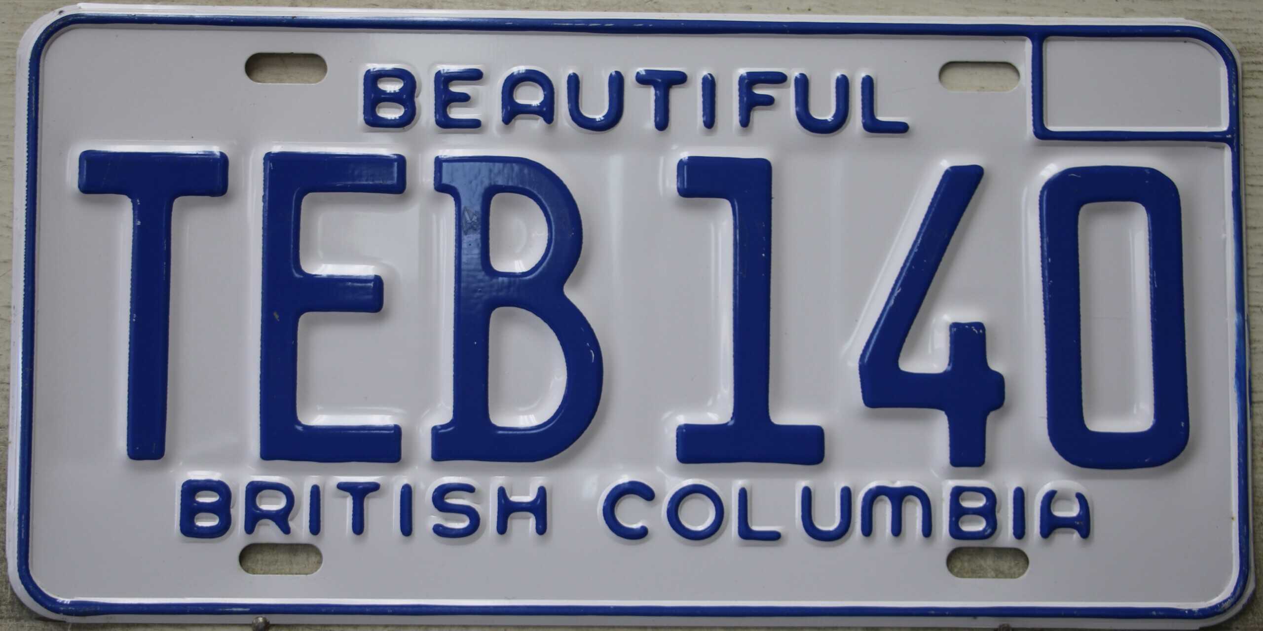 TEB 140 Pair - British Columbia | Great American Plates