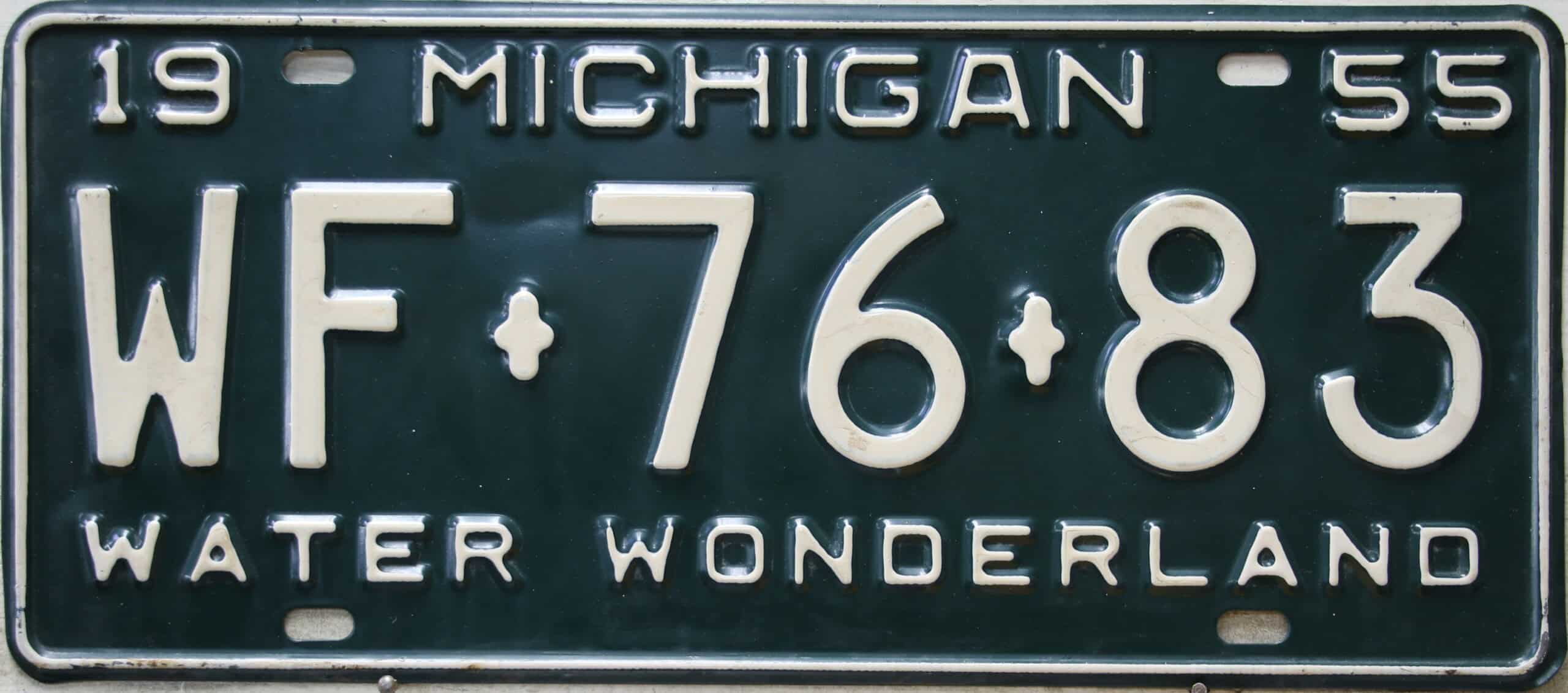 WF 76 83 - Michigan - 1955 | Great American Plates