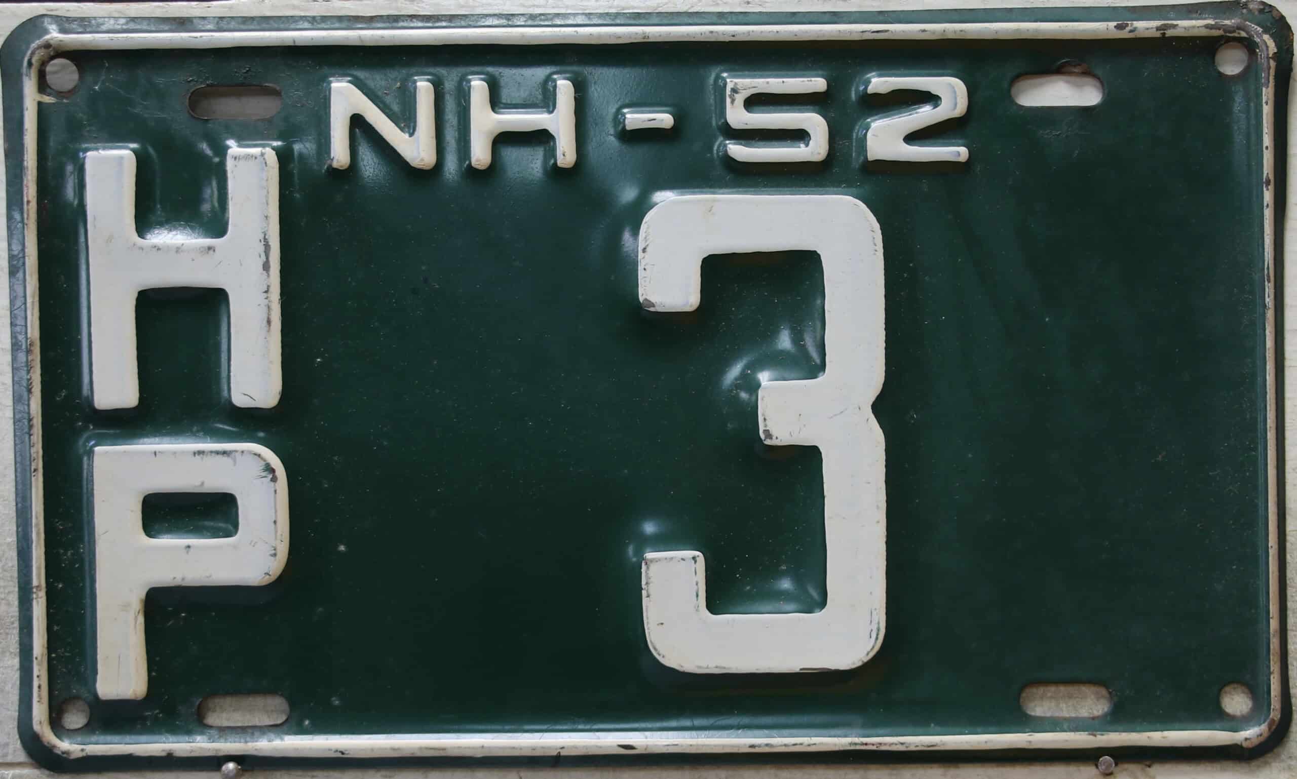 HP 3 - New Hampshire - 1952 | Great American Plates