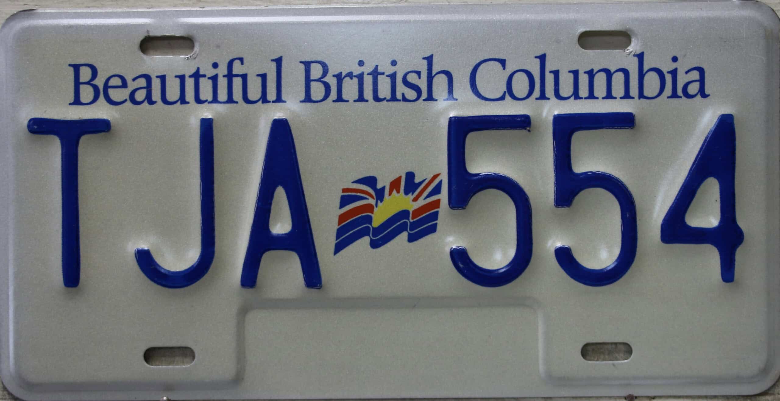 TJA 554 - Pair - British Columbia | Great American Plates