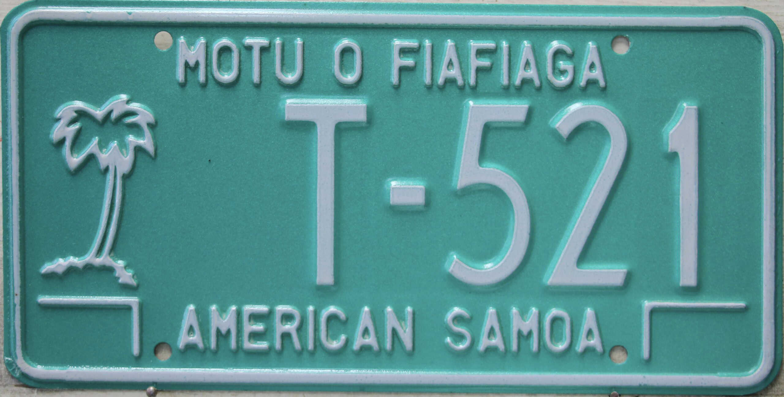 T 521 Pair - American Samoa | Great American Plates