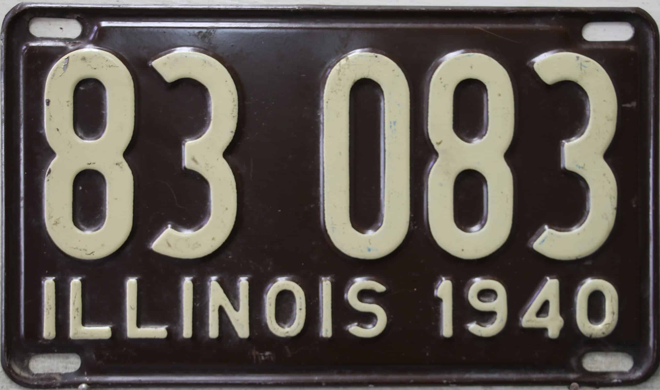83 083 Pair - Illinois - 1940 | Great American Plates