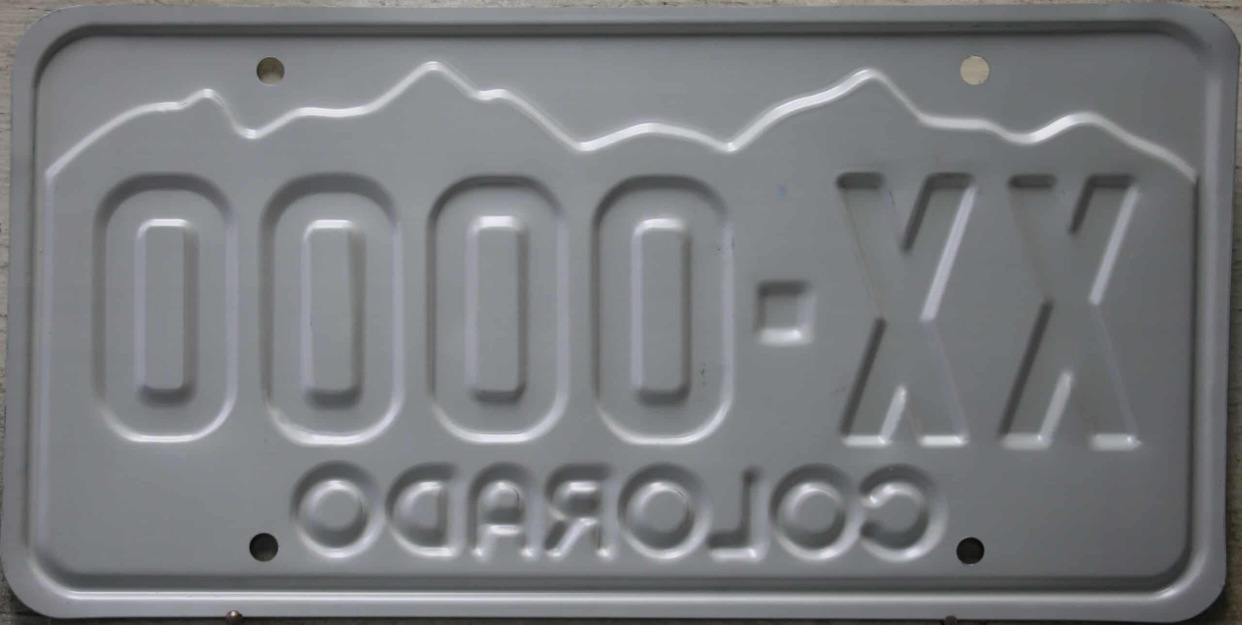 XX 0000 - Colorado | Great American Plates
