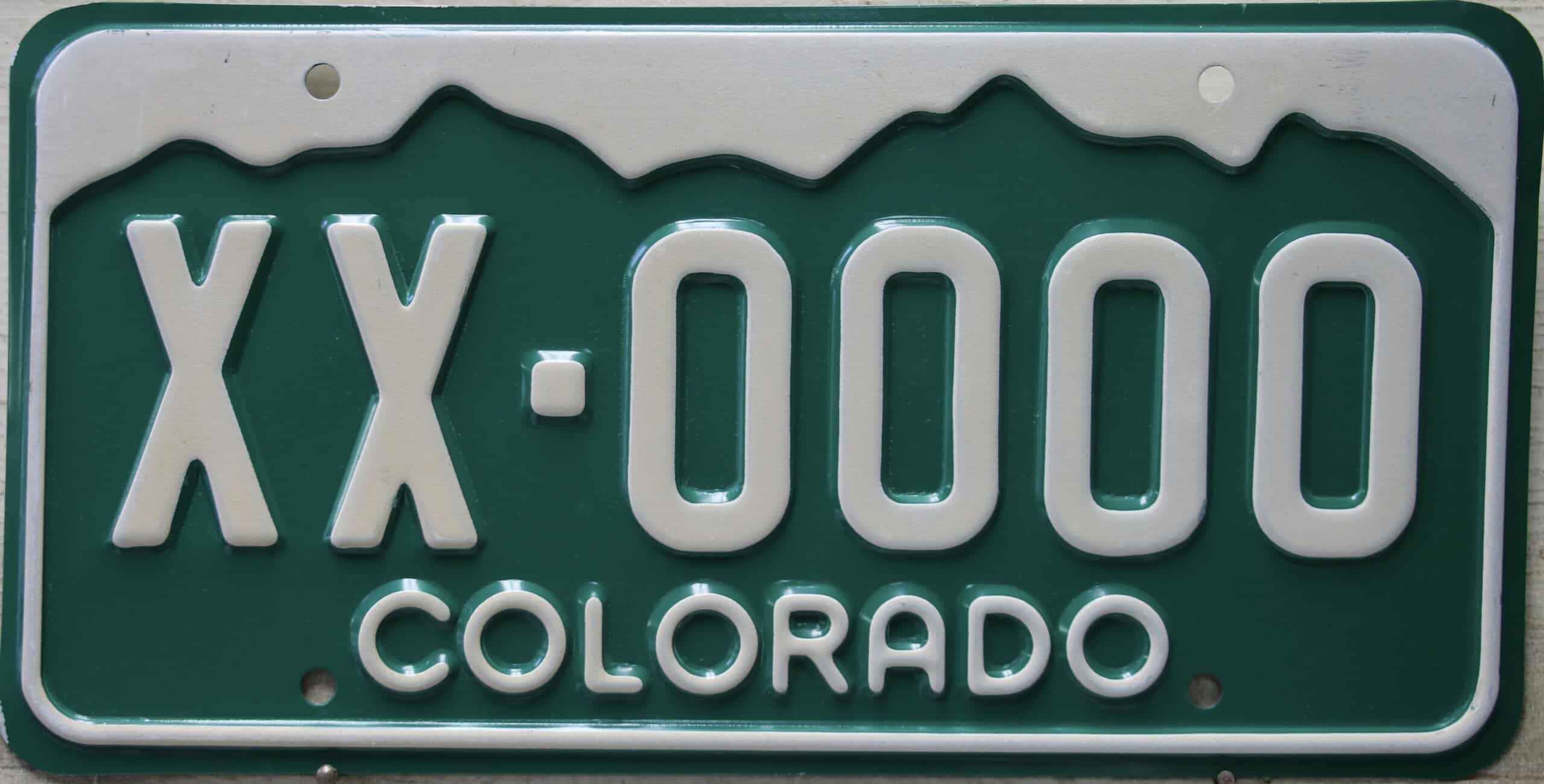 XX 0000 - Colorado | Great American Plates