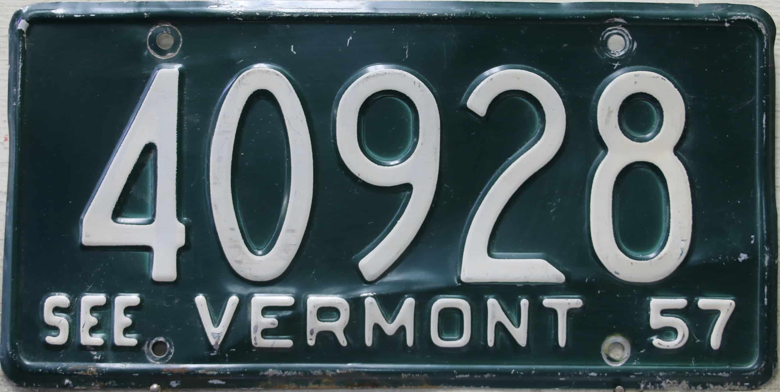 40928 - Vermont - 1957 | Great American Plates