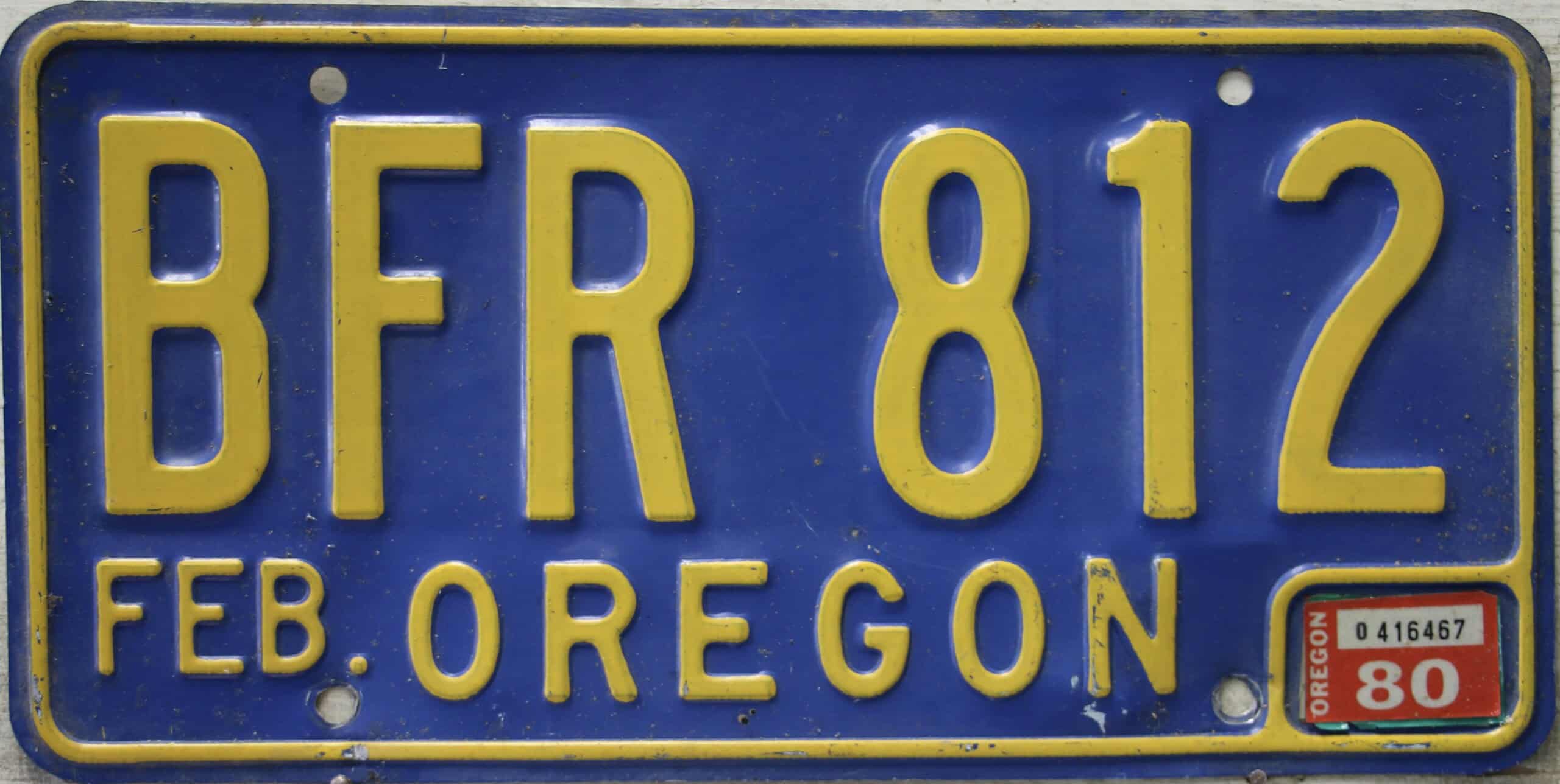 BFR 812 Pair - Oregon - 1980 | Great American Plates