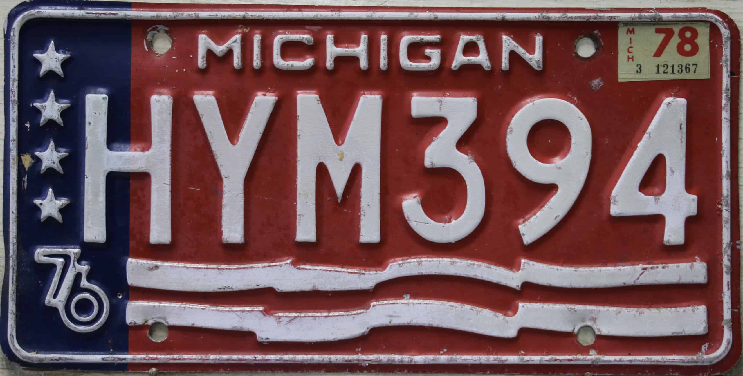 HQM394 - Michigan - 1978 | Great American Plates