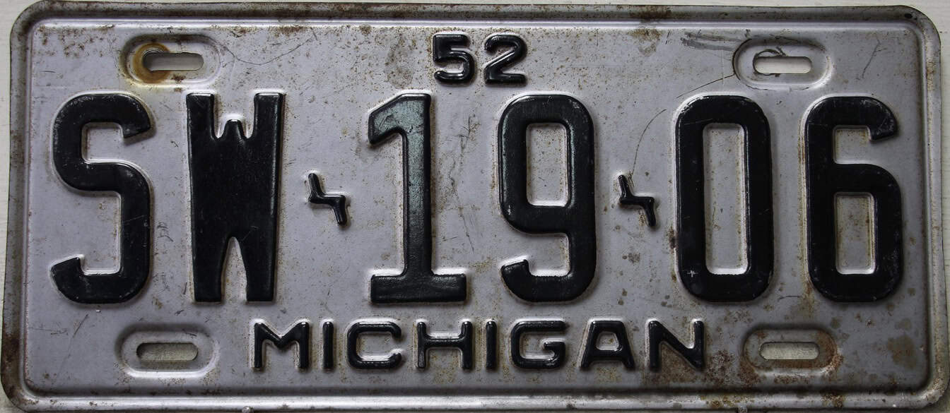 SW 19 06 - Michigan - 1952 | Great American Plates