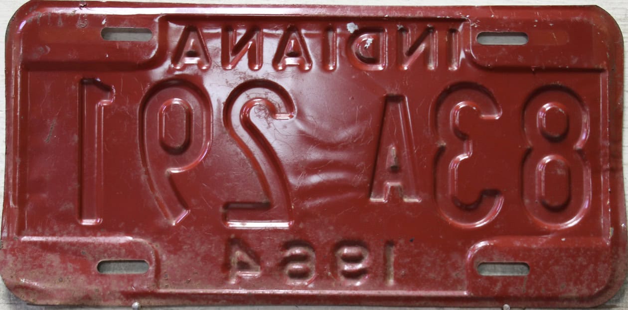 83A 291 - Indiana - 1964 | Great American Plates