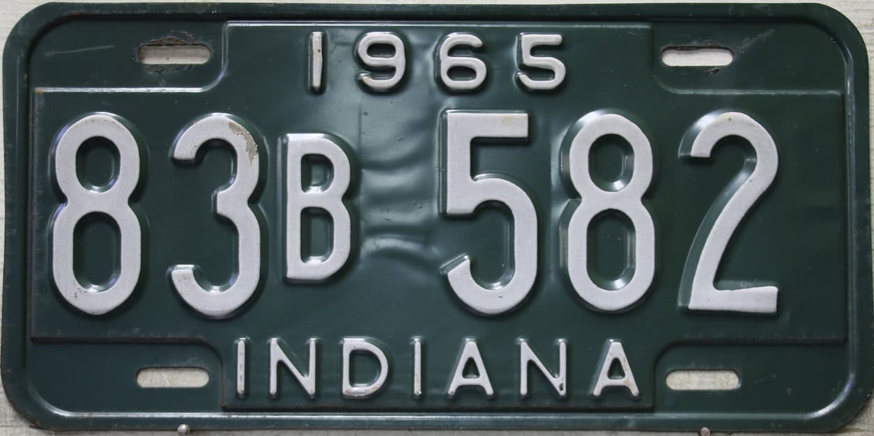 83B 582 - Indiana - 1965 | Great American Plates