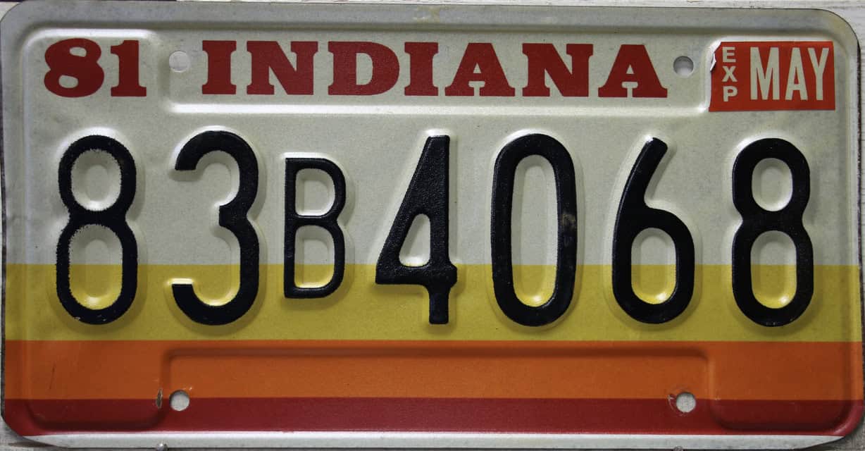 83B4068 - Indiana - 1981 | Great American Plates