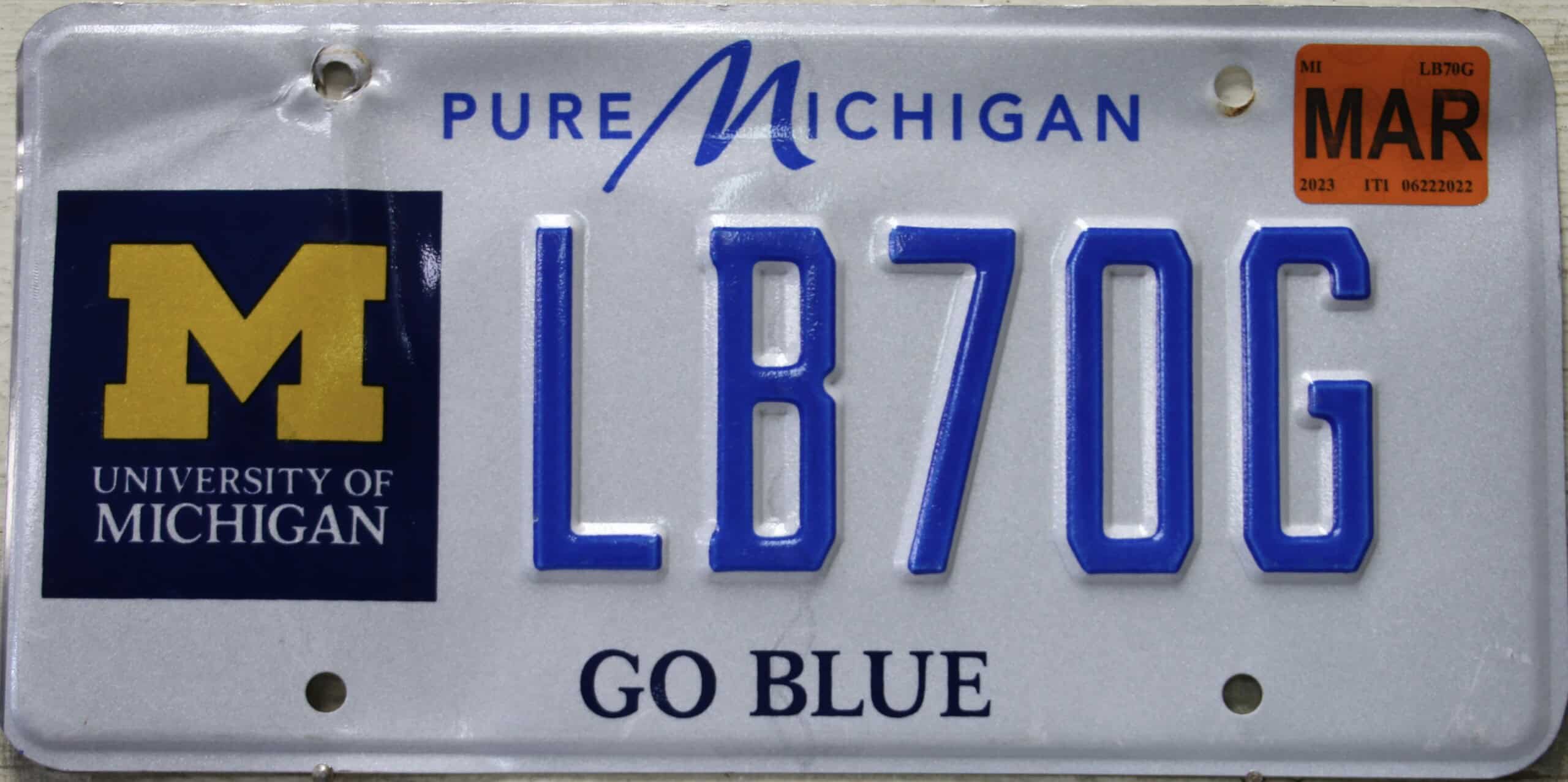 LB 70G - Michigan - 2023 | Great American Plates