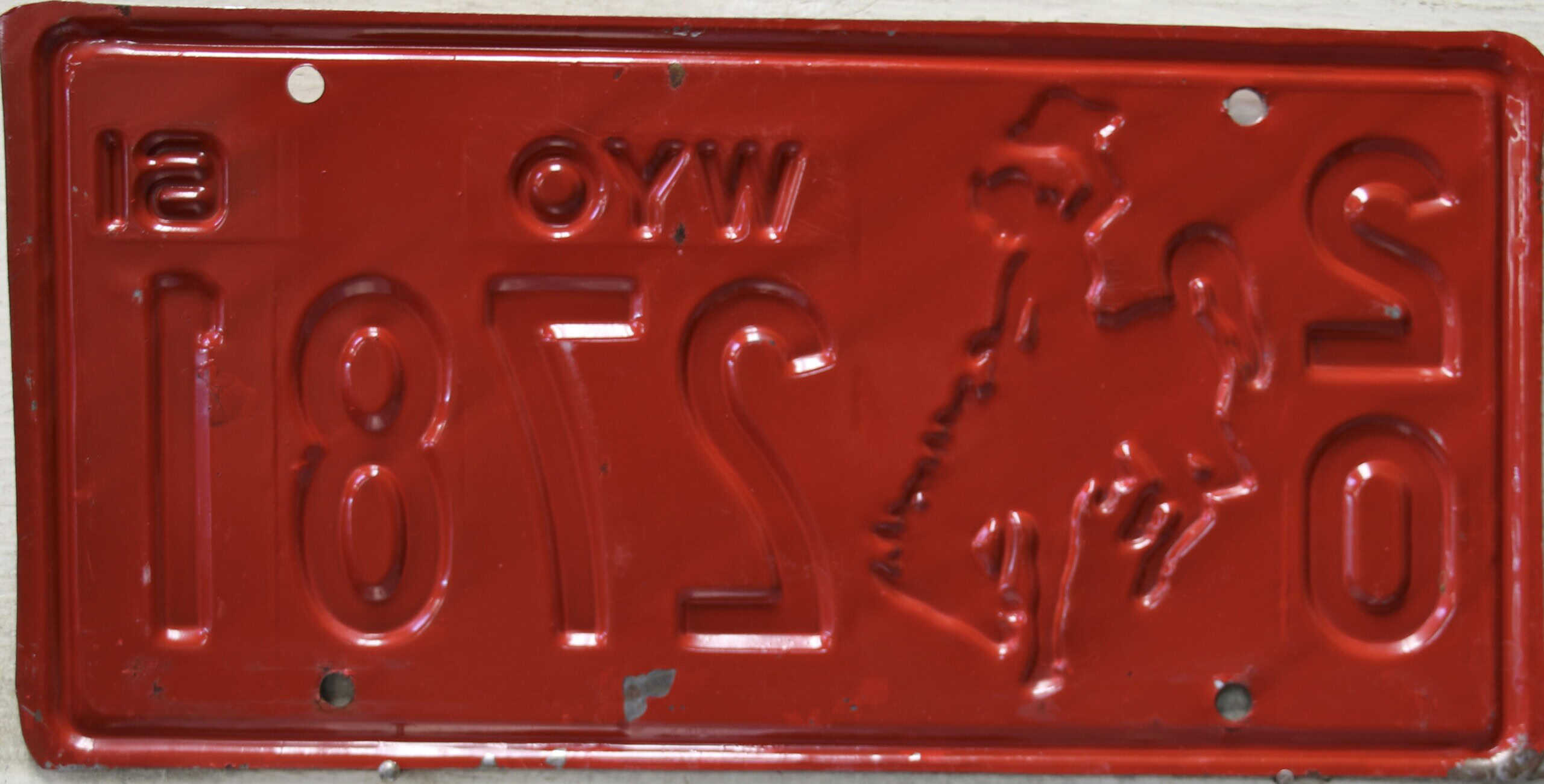 20 2781 - Wyoming - 1961 | Great American Plates