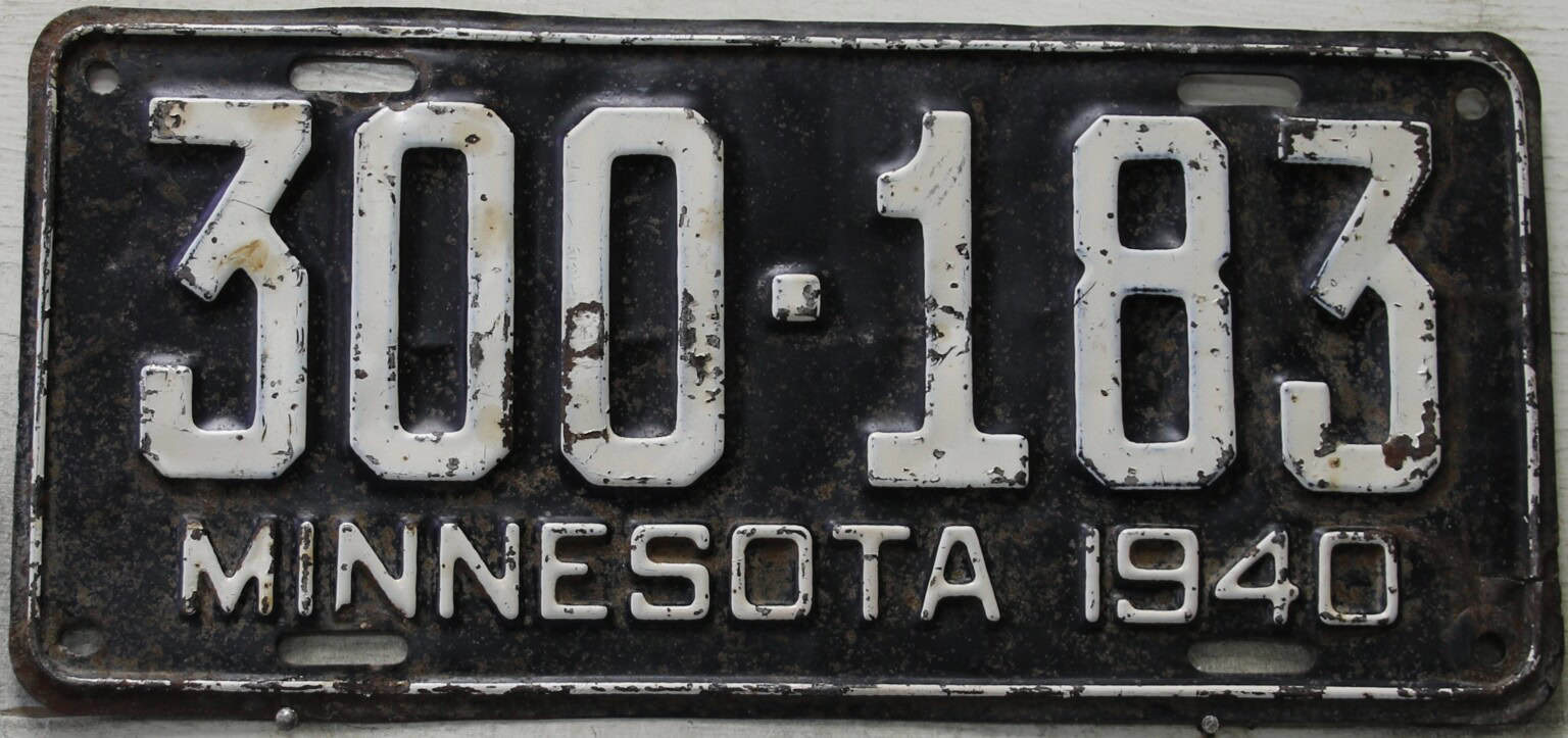 300 183 - Minnesota - 1940 | Great American Plates